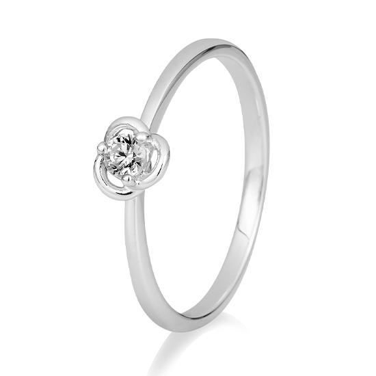 Deine-Ringe.de - Breuning Ring - Rosen-fassung Mit Brillant 0,10 ct ...